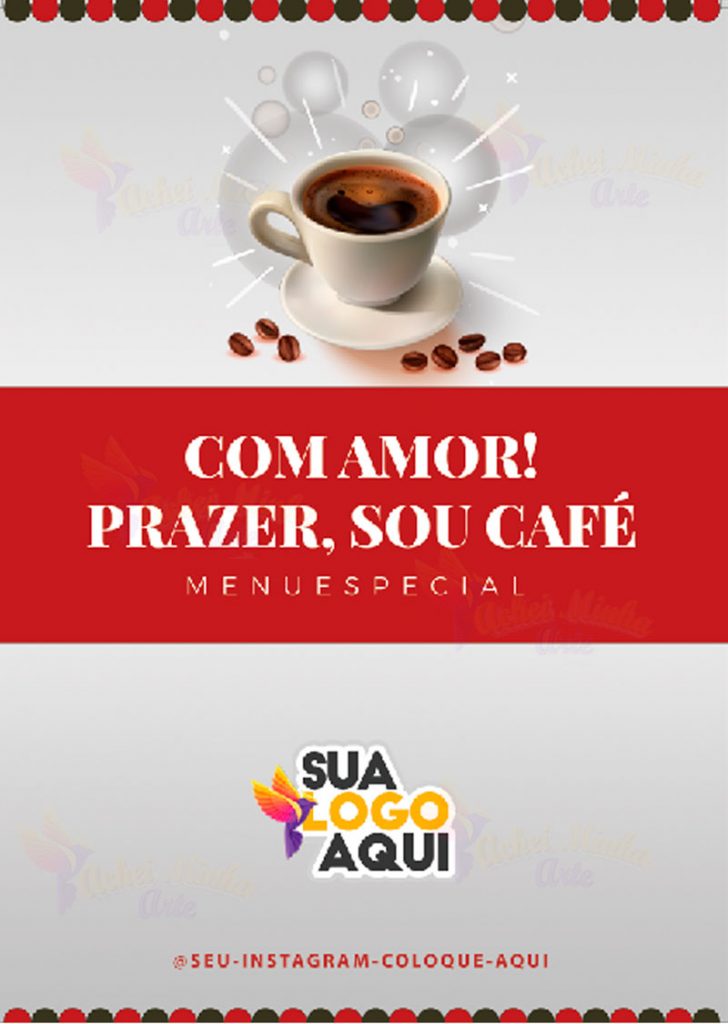 Cardápio de Cafeteria PSD Editável - Achei Minha Arte Cardápio de Cafeteria PSD Editável - Achei Minha Arte