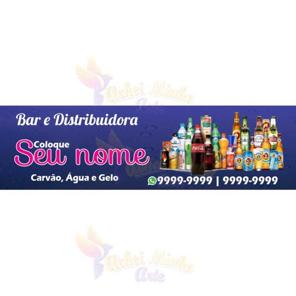 Faixa Bar e Distribuidora - Vetor, Banners